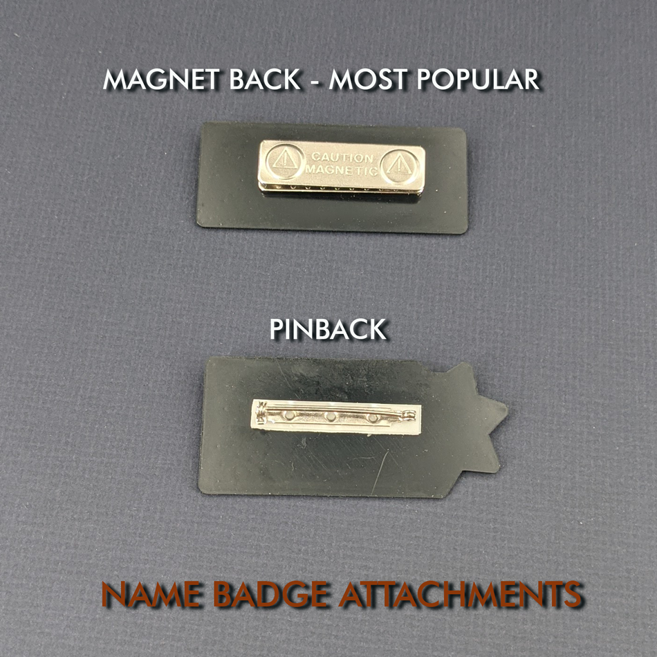 Name Badge - Metal with color - First Place Awards