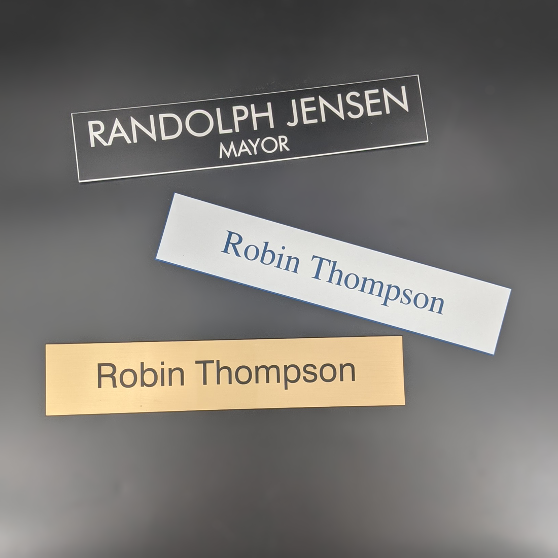 Wall Name Signs - Engraved Impact Acrylic - First Place Awards
