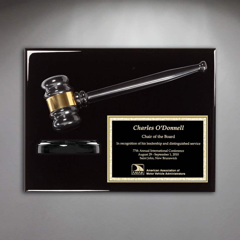Brisbane Gavel Plaque - First Place Awards